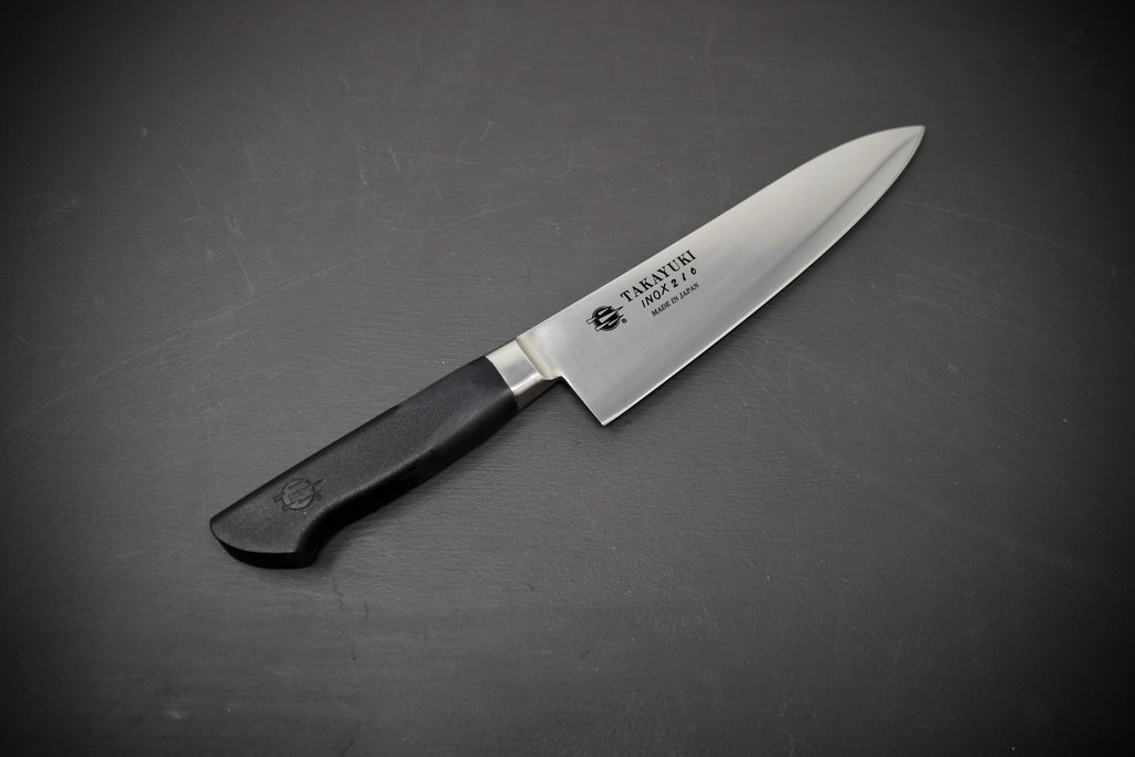 Sakai Takayuki INOX Yo-Deba 210mm w/Western Poly Handle – The Cook's Edge