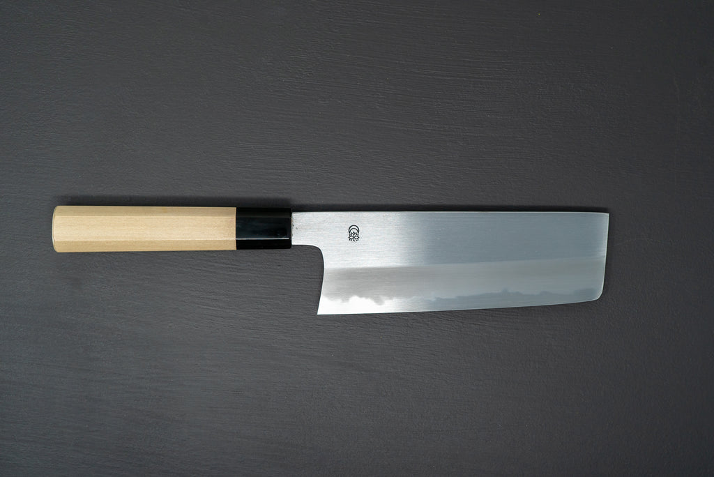 Sakai Kikumori Kikuzuki Kasumi Nakiri 180mm – The Cook's Edge