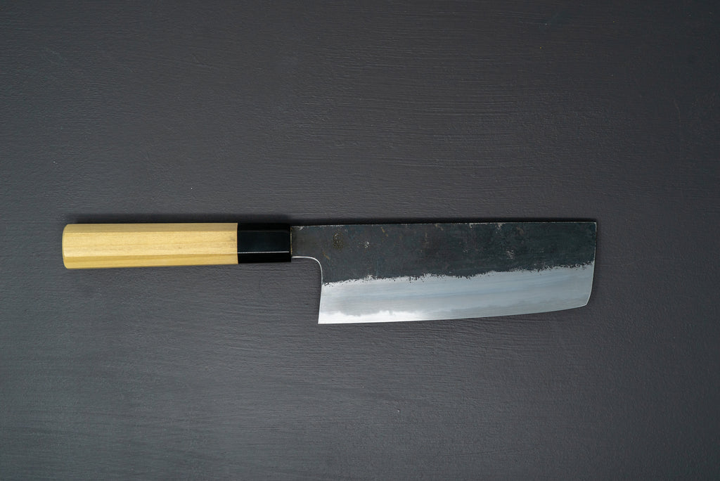 Sakai Kikumori Kikuzuki Kuro Nakiri 180mm – The Cook's Edge