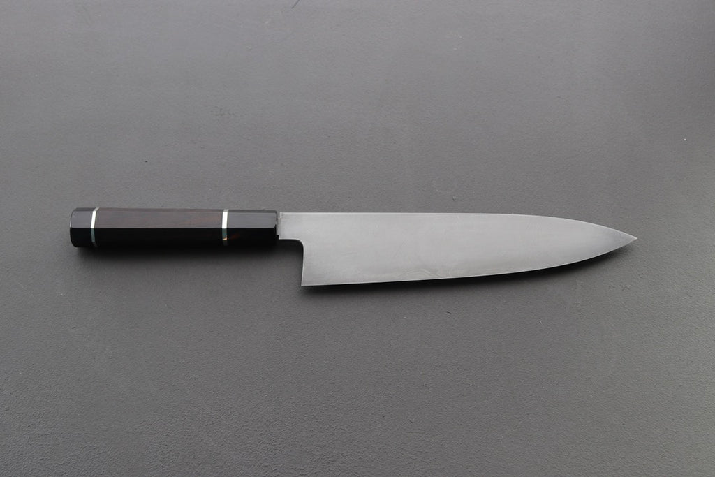 Shoichi Hashimoto Coreless Blue2 & White2 Damascus Gyuto 240mm – The ...